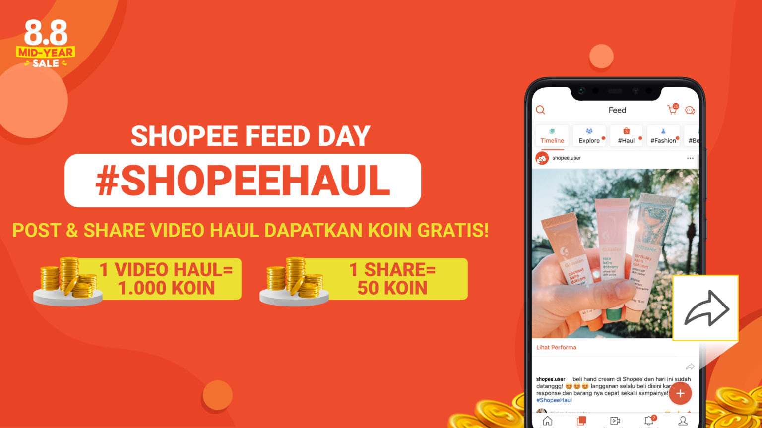Shopee Feed Day Kembali Lagi! Post Video Shopee Haul-mu dan Dapatkan ...
