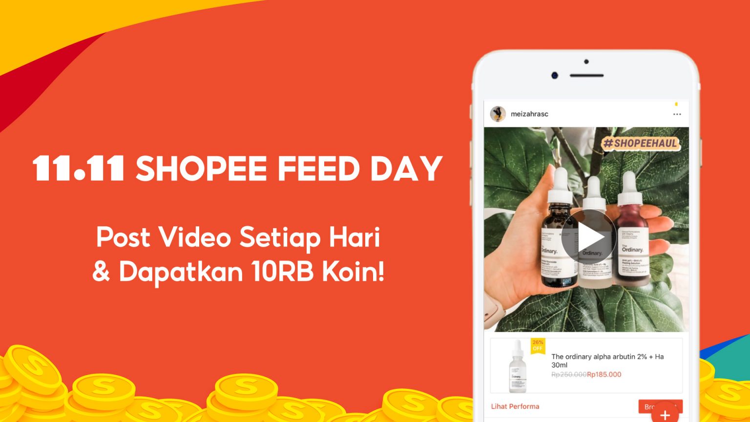 Post Video Setiap Hari di Shopee Feed Day dan Dapatkan 10RB Koin Shopee ...