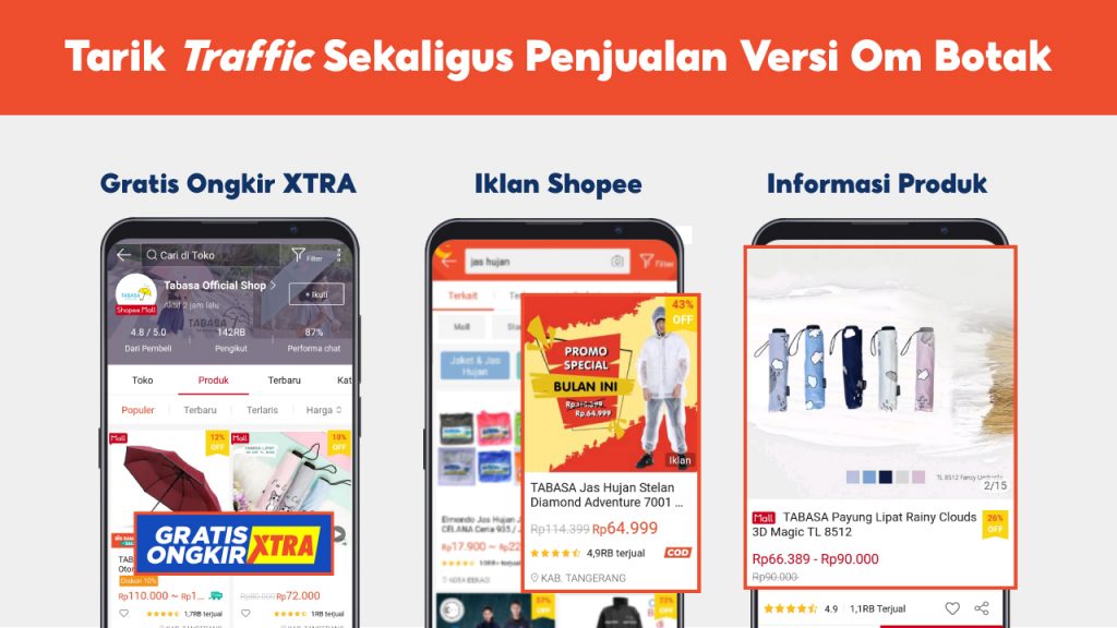 Fitur Tarik Traffic & Cuan di Shopee Andalan Om Botak - Inspirasi Shopee