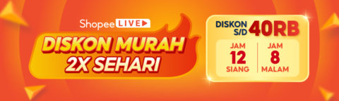Promo Shopee Live Hadir 2 Kali Sehari, Jam 12 Siang dan 8 Malam! - Inspirasi Shopee